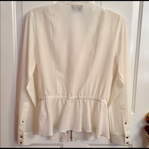 bebe | Tops | Beautiful Bebe Blouse With Gold Accents S | Poshmark